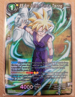 Dragon Ball Super SS Son Gohan, Furious Training Holo | eBay Australia