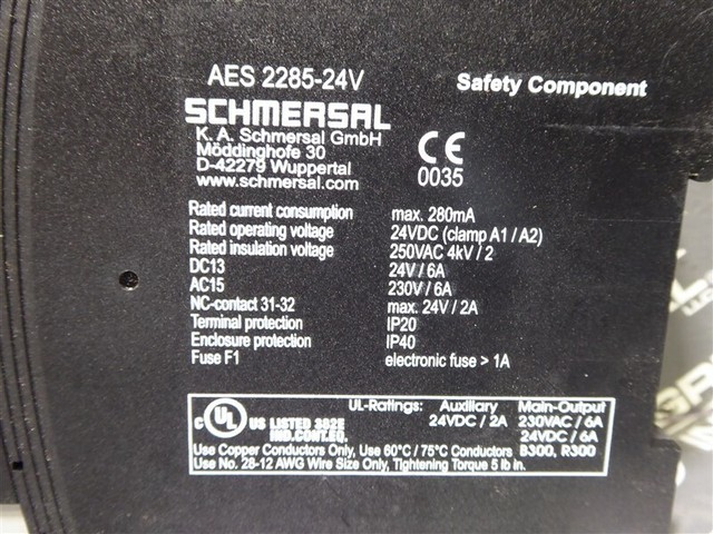 1pc Schmersal Safety Relay AES 2285-24v for sale online | eBay