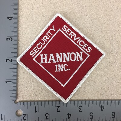 Hannon Inc Security Services Patch PA13 | eBay