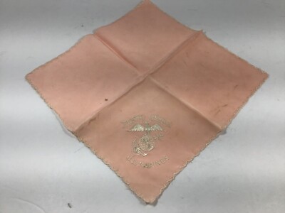 Vintage Pink US Marine Corp’s WW2 Sweetheart Handkerchief-Semper ...