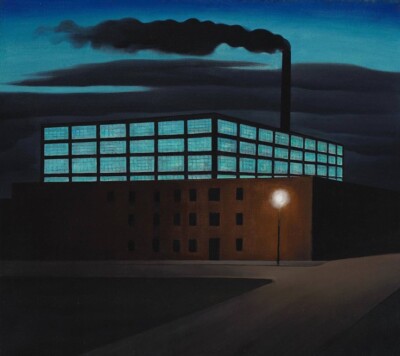 Hoboken Factory : 1932 : George Copeland Ault : Archival Quality Art ...