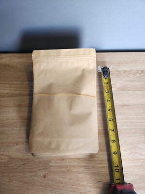 Kraft 9" by 6" Standup Clear/Paper Ziplock Bags 100 Pieces | eBay