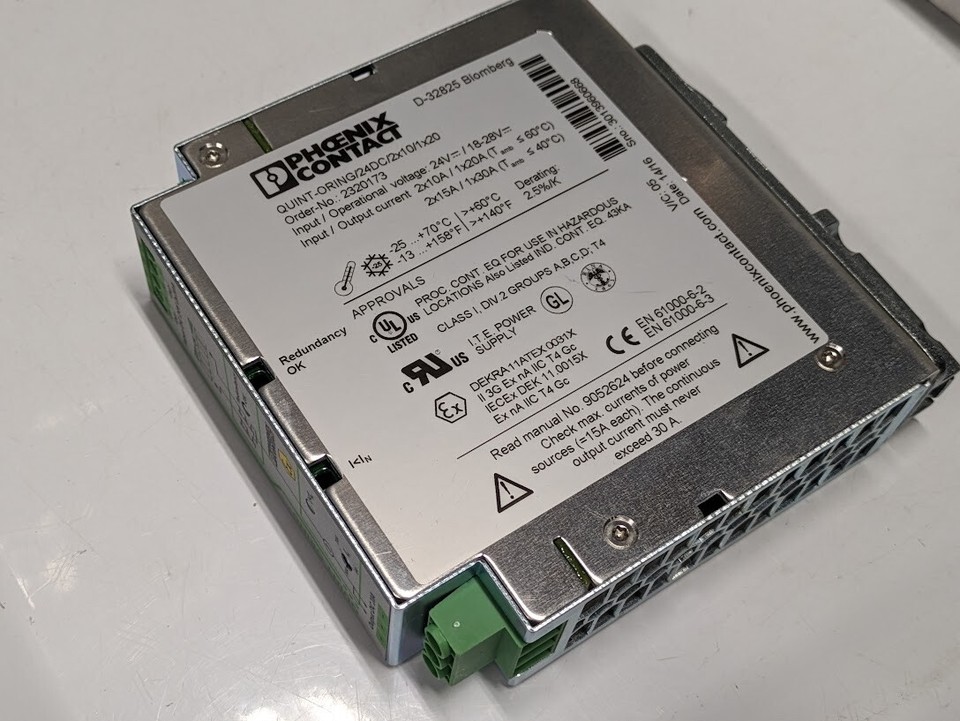 PHOENIX CONTACT QUINT-ORING/24DC/2X10/1X20 Power Supply | eBay