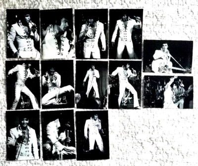 Elvis Presley 13 Photo Set in Concha Jumpsuit, 1970 w/ FREE CD! | eBay