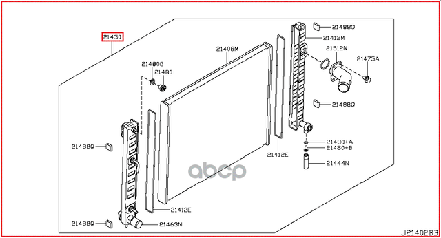 Genuine Nissan OEM 21460-1bf5a Radiator ASSY 214601BF5A for sale online ...