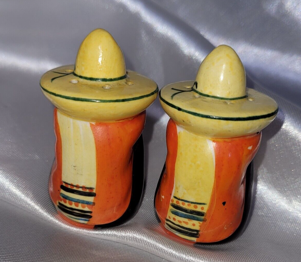Vintage Hand Painted Mexican Sleeping Men Salt and Pepper Shakers ...