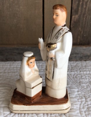 Vintage Priest/Pastor & Girl Child's First Holy Communion Figurine Cake ...