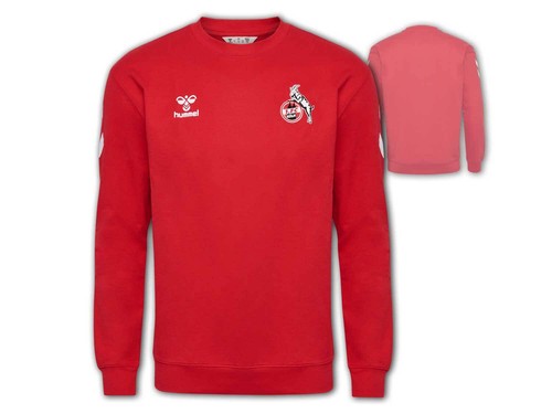 1. FC Köln Sweatshirt Hummel 1FCK Crew Neck Sweat 24 25 Effzeh Pullover ...