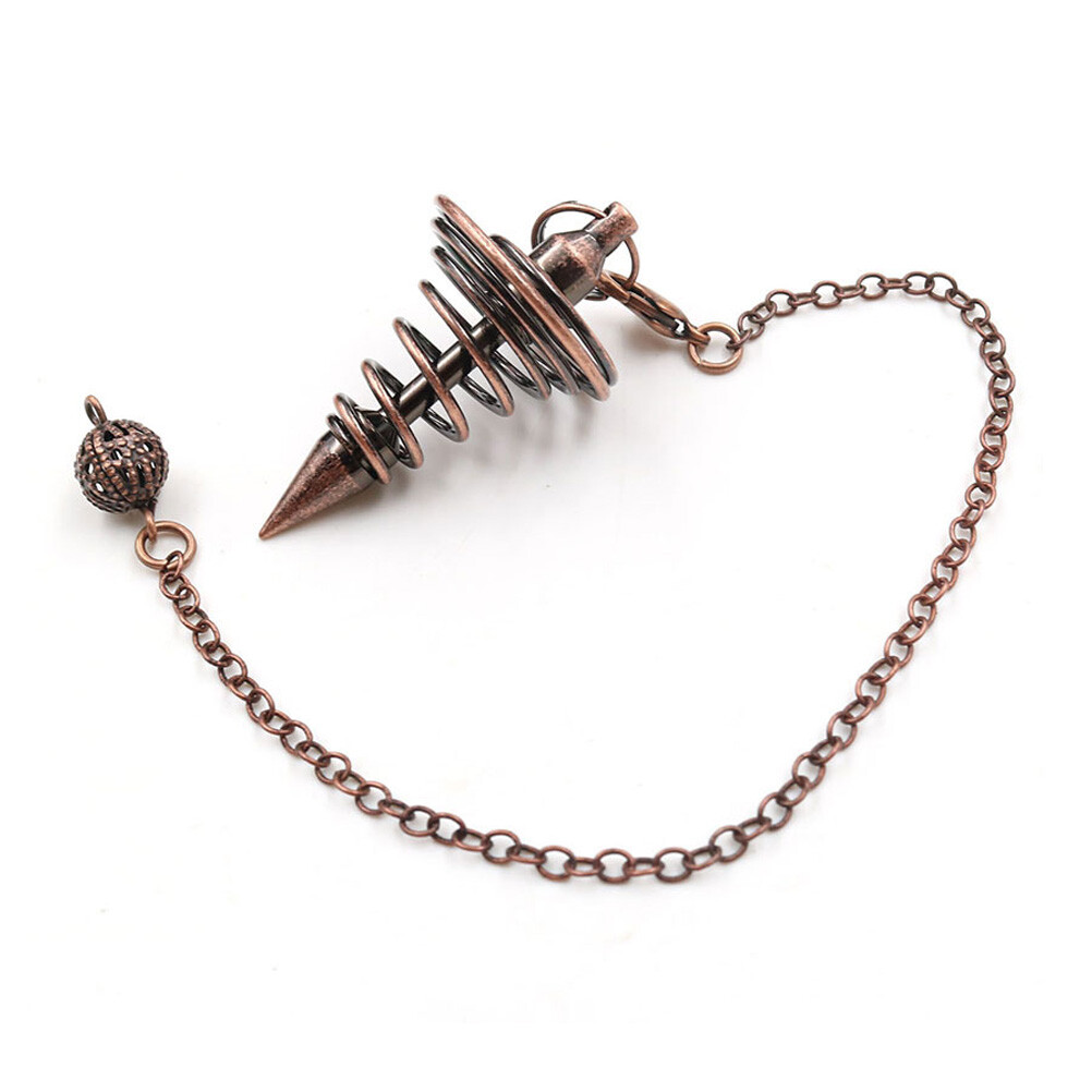 (Bronze)Metal Spiritual Pendulum Rust Proof Stylish Portable Healing ...