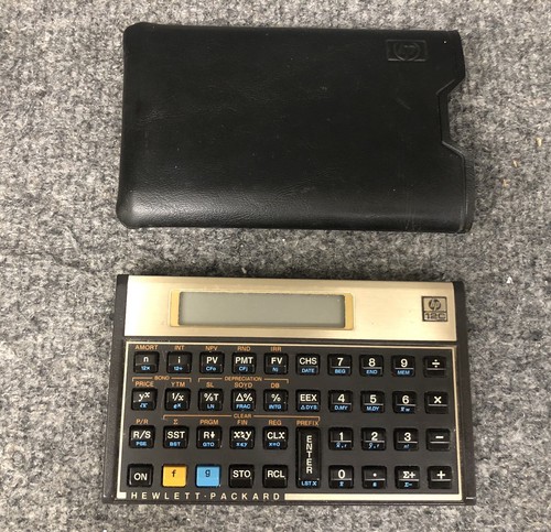 Hewlett Packard 12C Financial Calculator With HP Protective Case Sleeve ...