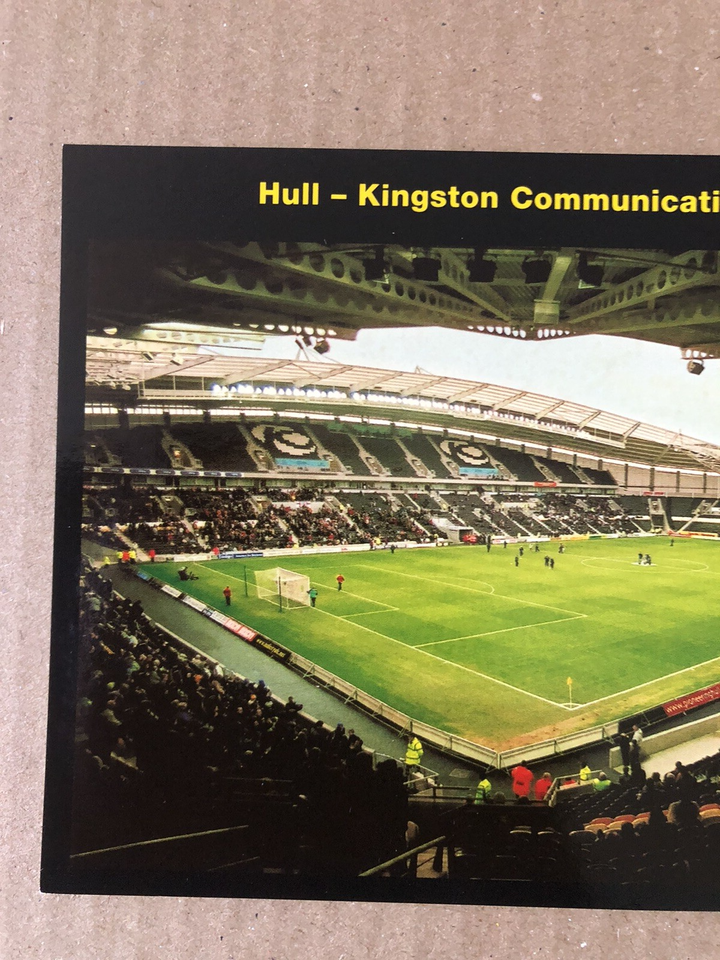 HULL, KINGSTON COMMUNICATIONS STADIUM, FOOTBALL GROUND CARD, POSTCARD SIZE | eBay UK