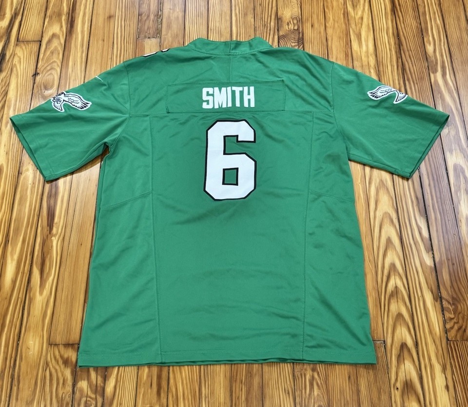 NWT Men’s Large DeVonte Smith Kelly Green Jersey Eagles Throwback ...