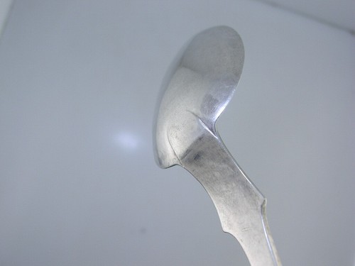 6 Early Coin Silver Teaspoons MANNERBACK of Reading PA c1800's | eBay