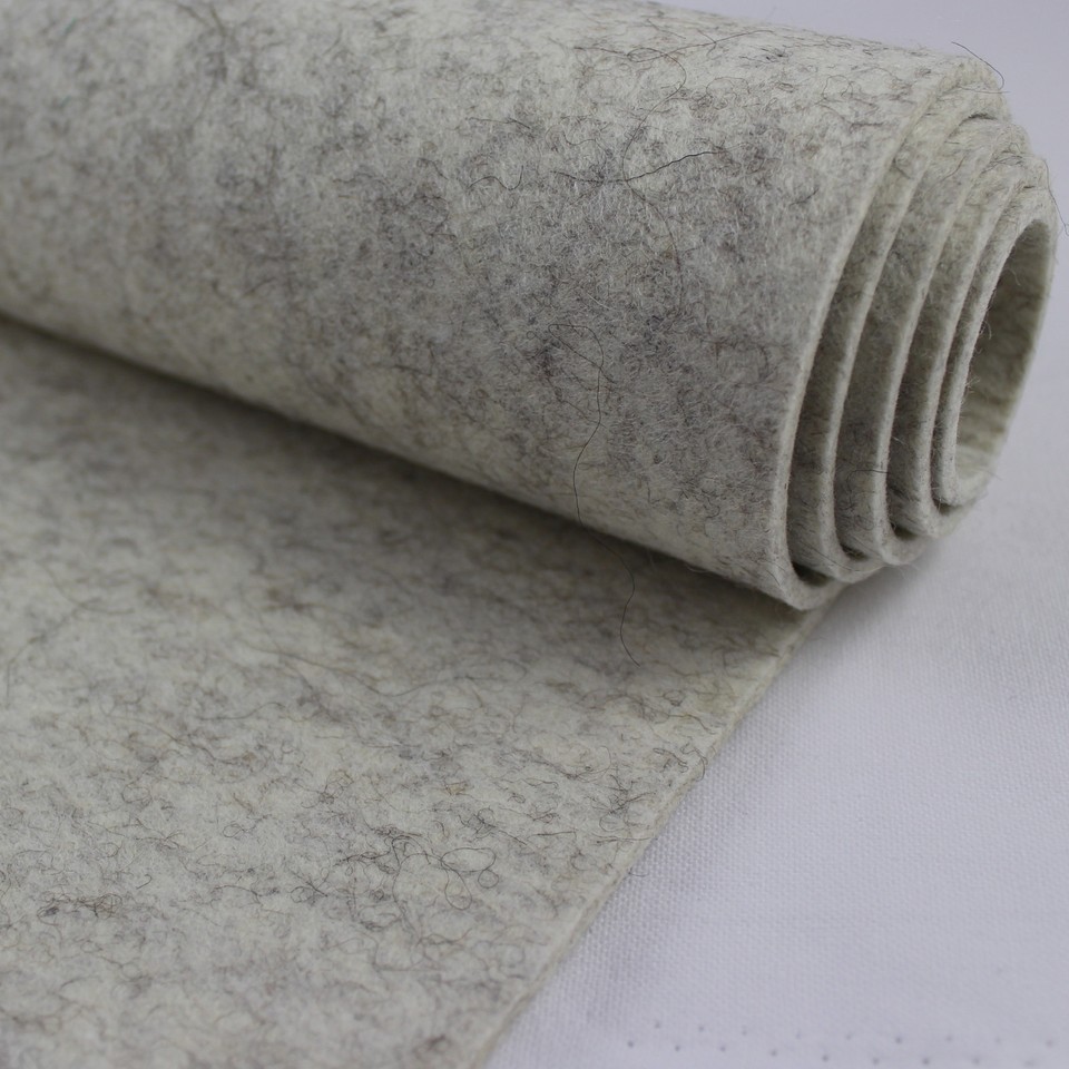 3mm - 4mm thick pressed 100% Wool Felt 60cm wide per 0.5 metre & sheets ...