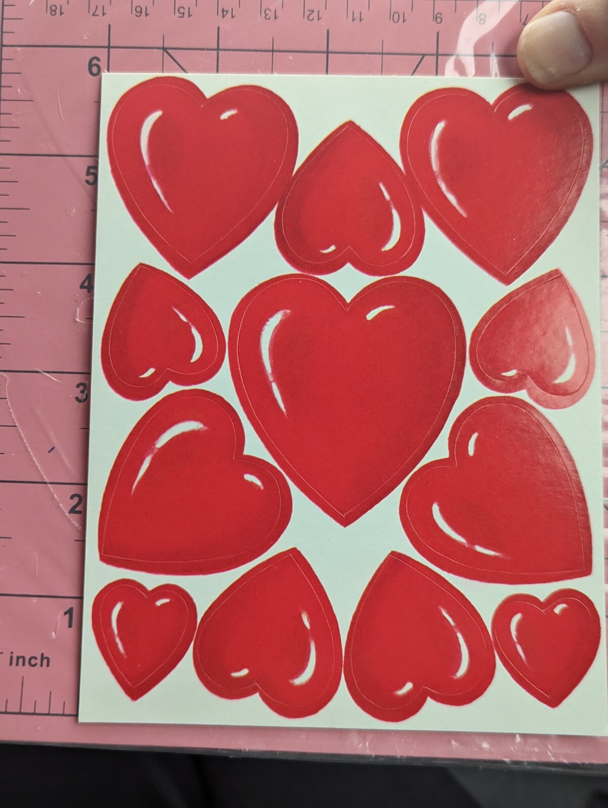 Vintage Eureka Stickers Valentine's Day hearts 1 sheet | eBay