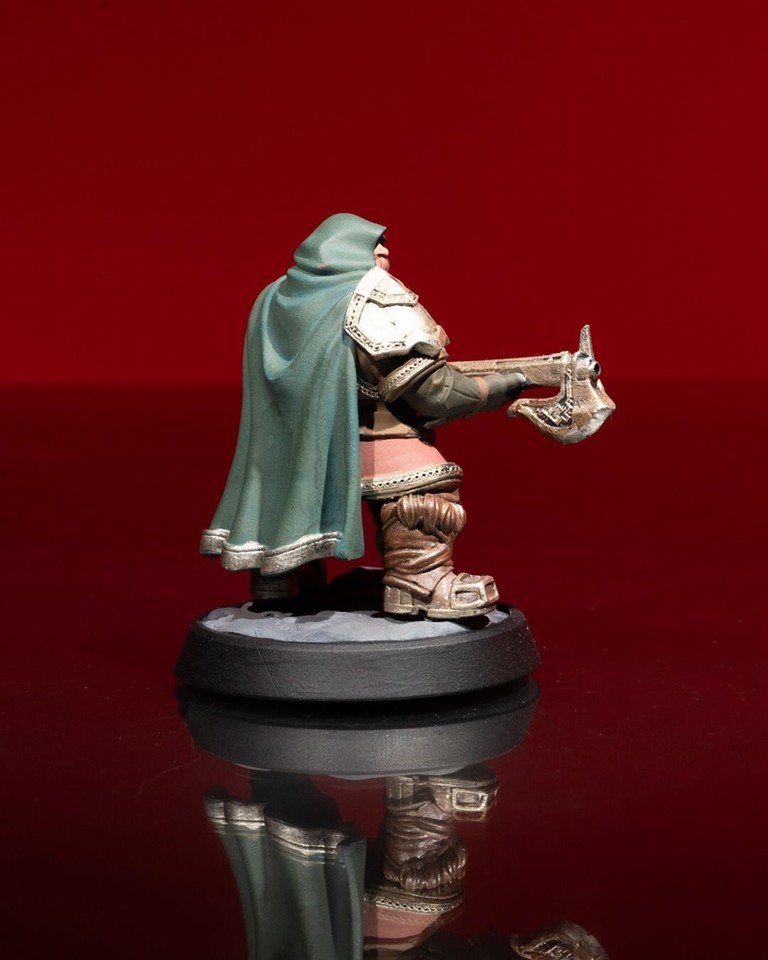 Dwarven Ranger Hooded - Ice and Fire - 32mm Unpainted DnD Miniatures | eBay