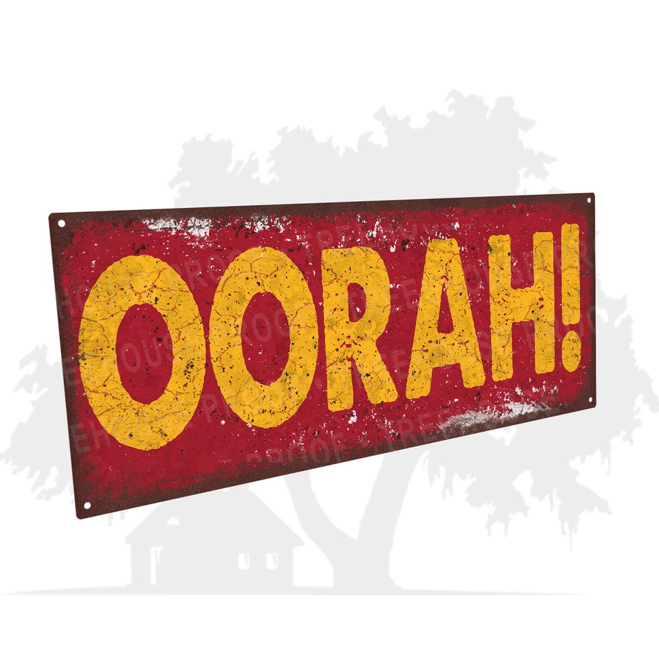 OOH RAH Marines Rustic Metal Street Signs - HandMade in USA THC2199 | eBay