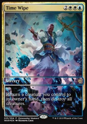 MRM FR/VF FOIL Promo D sinfection temporelle - Time Wipe MTG Magic WAR ...