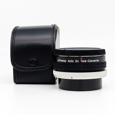 JC Penny Auto 2X Tele-Converter Lens, Case & Caps | Canon FD Mount ...