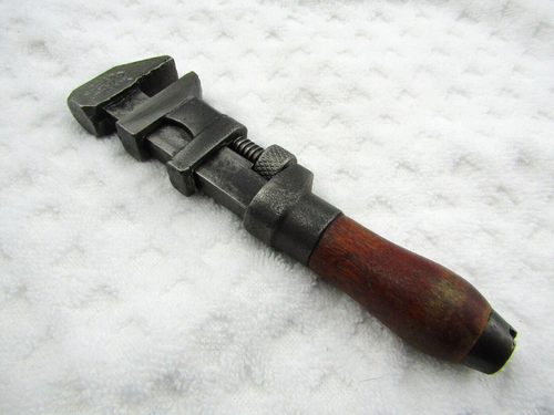 Antique Adjustable Pipe Monkey Wrench W. J. Ladd No. 77 New York 6-3/4 ...