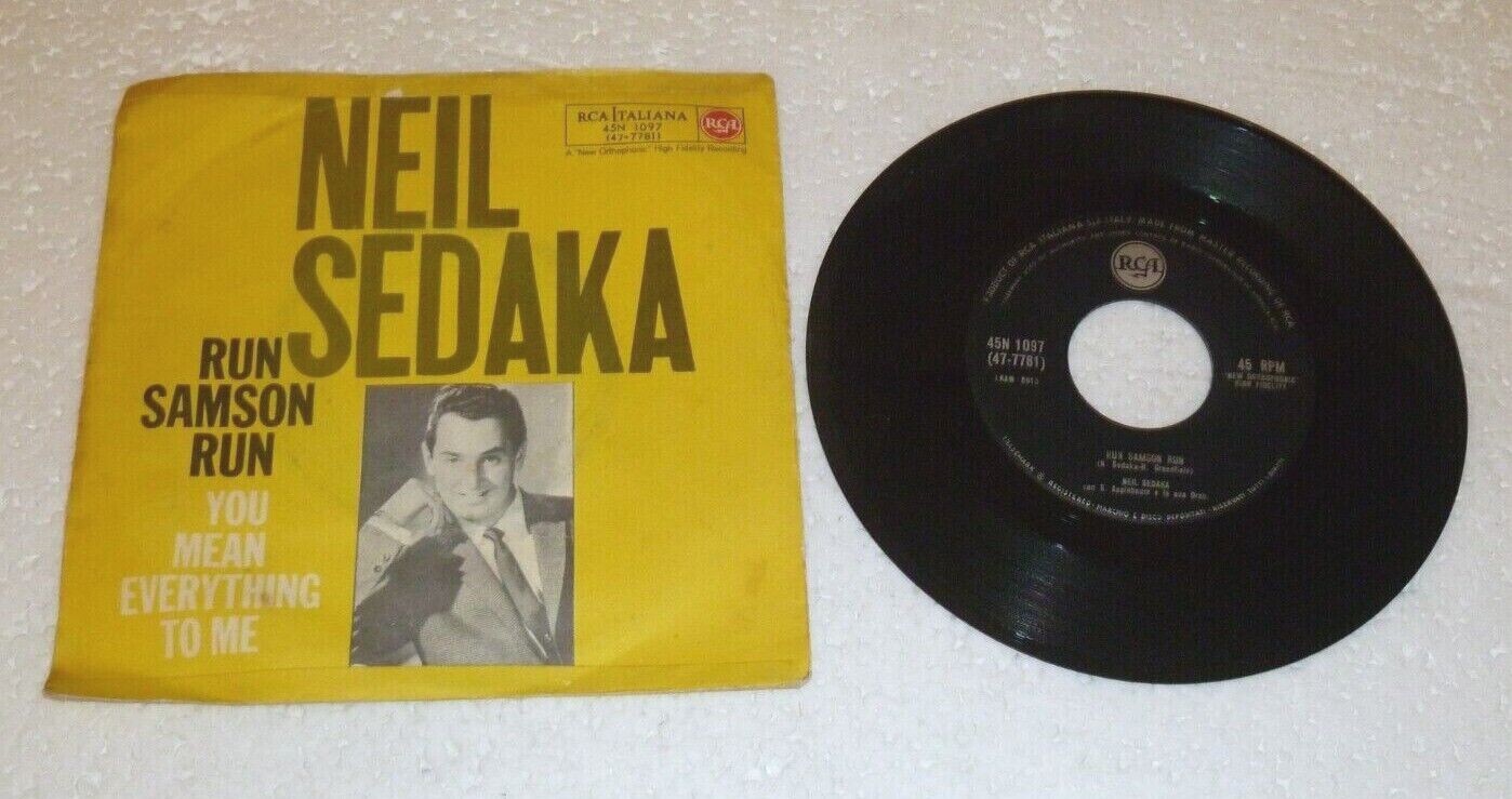 NEIL SEDAKA You mean everything to me / Run Samson run 45 giri RCA 45N ...