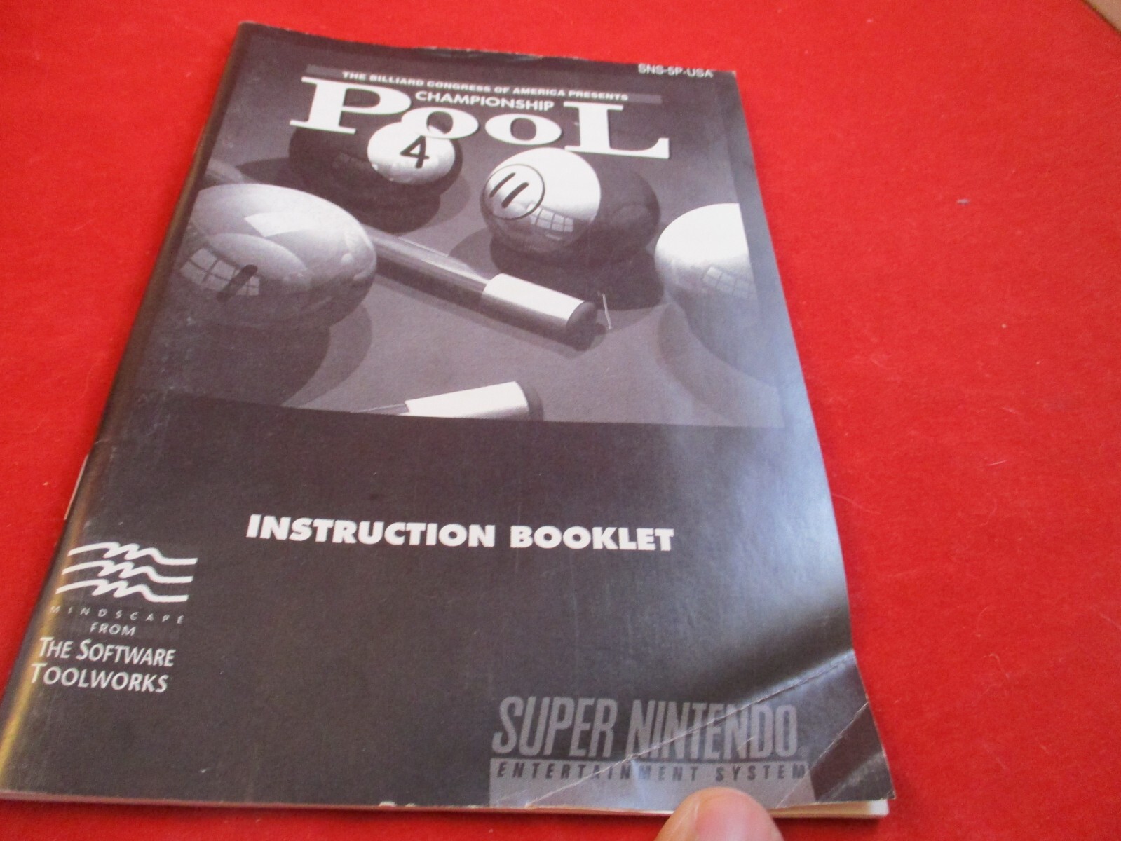 Championship Pool (Super Nintendo SNES 1993) COMPLETE Box manual game ...