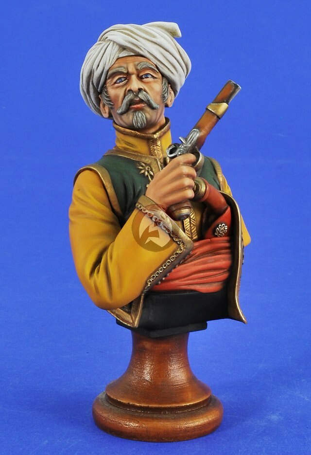 1/10 Mamluk Warrior With Pistol Bust With Base Resin Model Miniature ...
