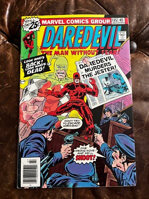 Daredevil The Man Without Fear #135 Marvel Comics 1976 The Jester ...