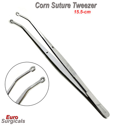 Corn Suture Tweezers Suture Holding Tissue Forceps Angular Eyelets ...