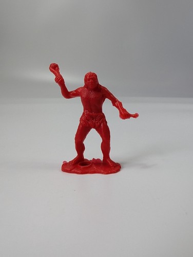Vintage MPC Red Plastic Retro Prehistoric Caveman 2" Figure | eBay