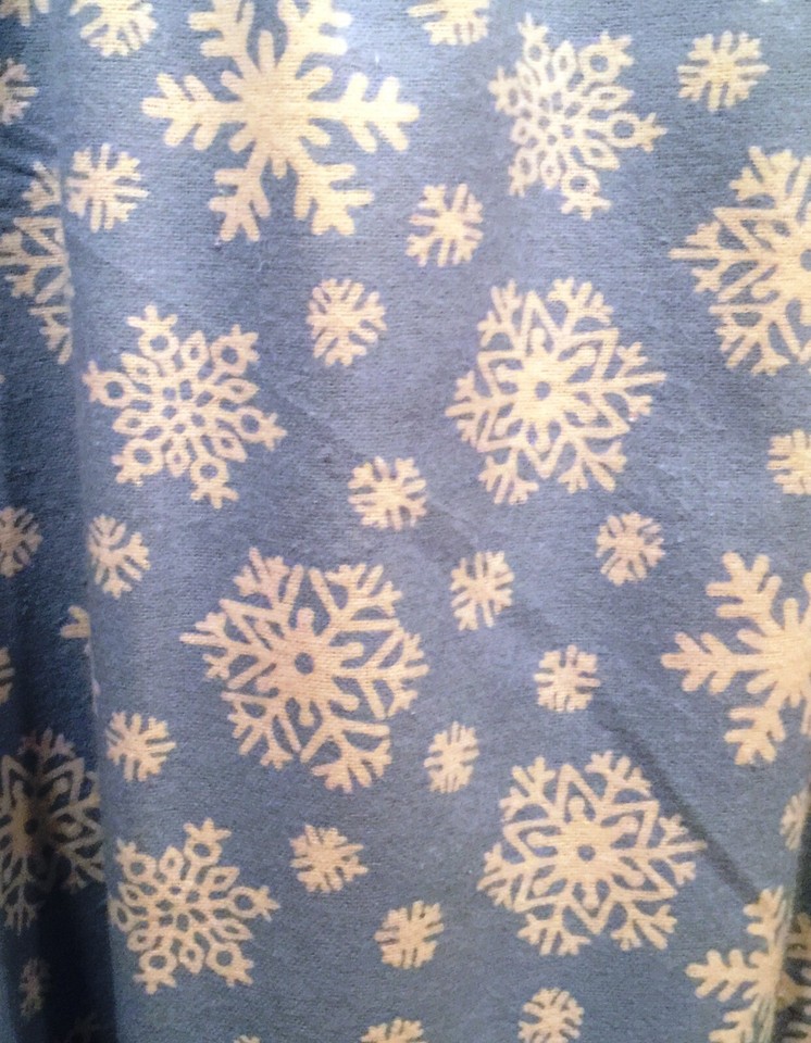 New Ladies Womens Snowflake 100% Cotton Flannel PJ's XL-2X-3X Free ...