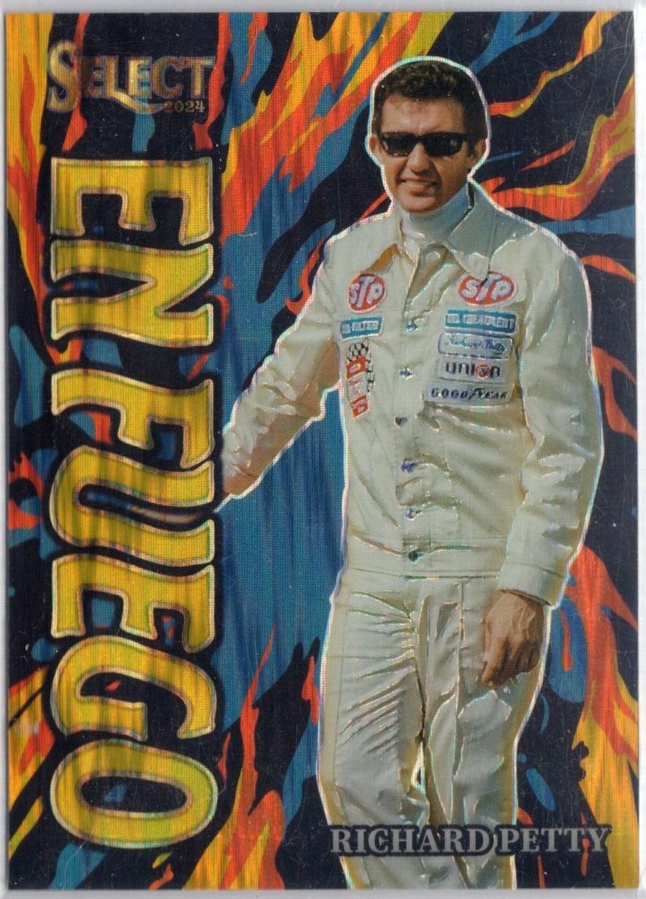 2024 Panini Select - En Fuego Richard Petty #1 Gold Flash Prizm /10 for ...