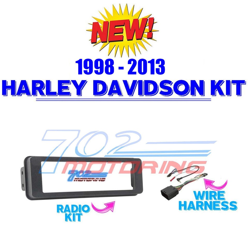 99-9600 98-2013 HARLEY TOURING INSTALL FLHT STEREO RADIO FLHTC CD DASH ...