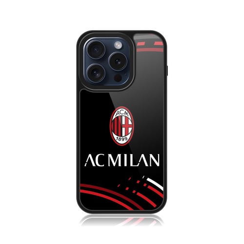 OFFICIAL AC MILAN CREST PATTERNS GEL ARMOR CASE FOR APPLE iPHONE PHONES ...