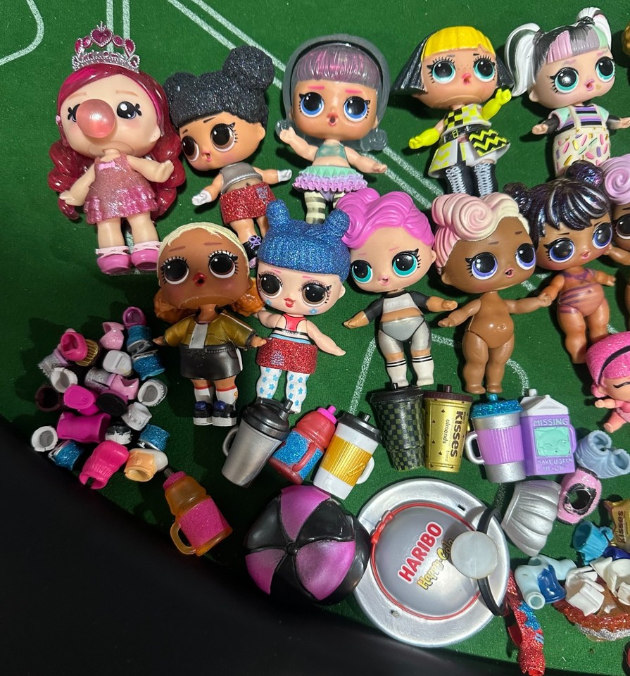 LOL Surprise Dolls Lot (All Series)- 22 Dolls, 3 Babies, Bottles, Shoes ...