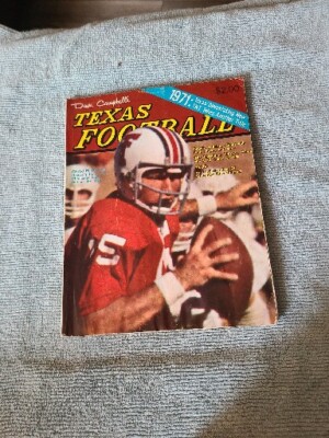 1971 Dave Campbell's Texas Football Magazine Charles Napper Texas Tech ...