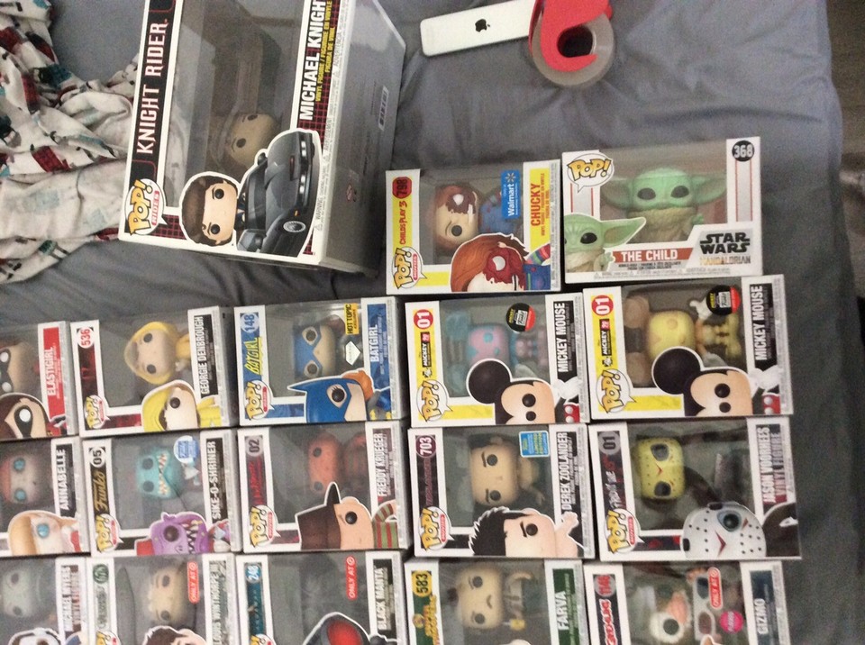 58 mixed bulk funko pop some exclusive and limited edition pops unused ...