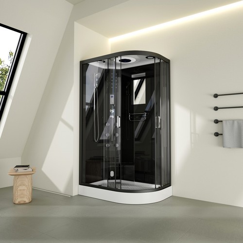 Steam Shower Cabin 1200x800mm Modern Spa Room Cubicle Enclosure ...