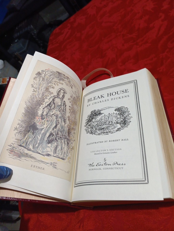 EP181 BLEAK HOUSE Easton Press CHARLES DICKENS Black Label RARE Red ...