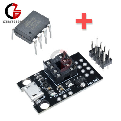 Mini ATTINY85 Micro USB Programmer Development Board + Tiny85-20PU DIP ...