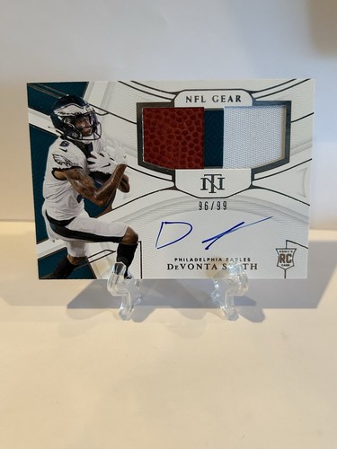 2021 Panini National Treasures #RSC-DS Devonta Smith RC Patch Auto RPA ...