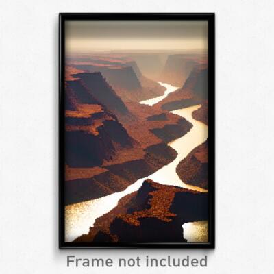 Pixel Art Poster - Brown Delta (8 Bit Psychedelic Trippy Weird Video ...