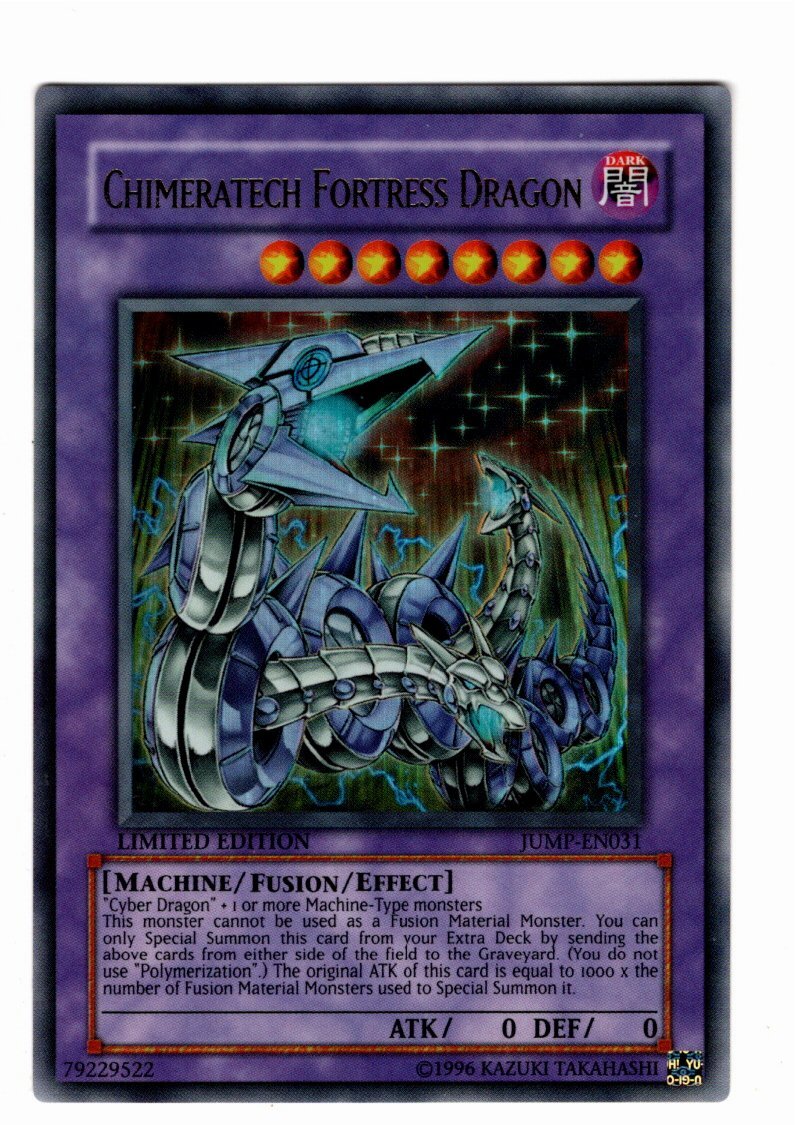 Yugioh - 1X Chimeratech Fortress Dragon - Ultra Rare - Limited - JUMP ...