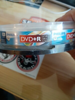 Phillips DVD-R Dvds 10 Pack 16x 120 mins Recording Time NIB | eBay