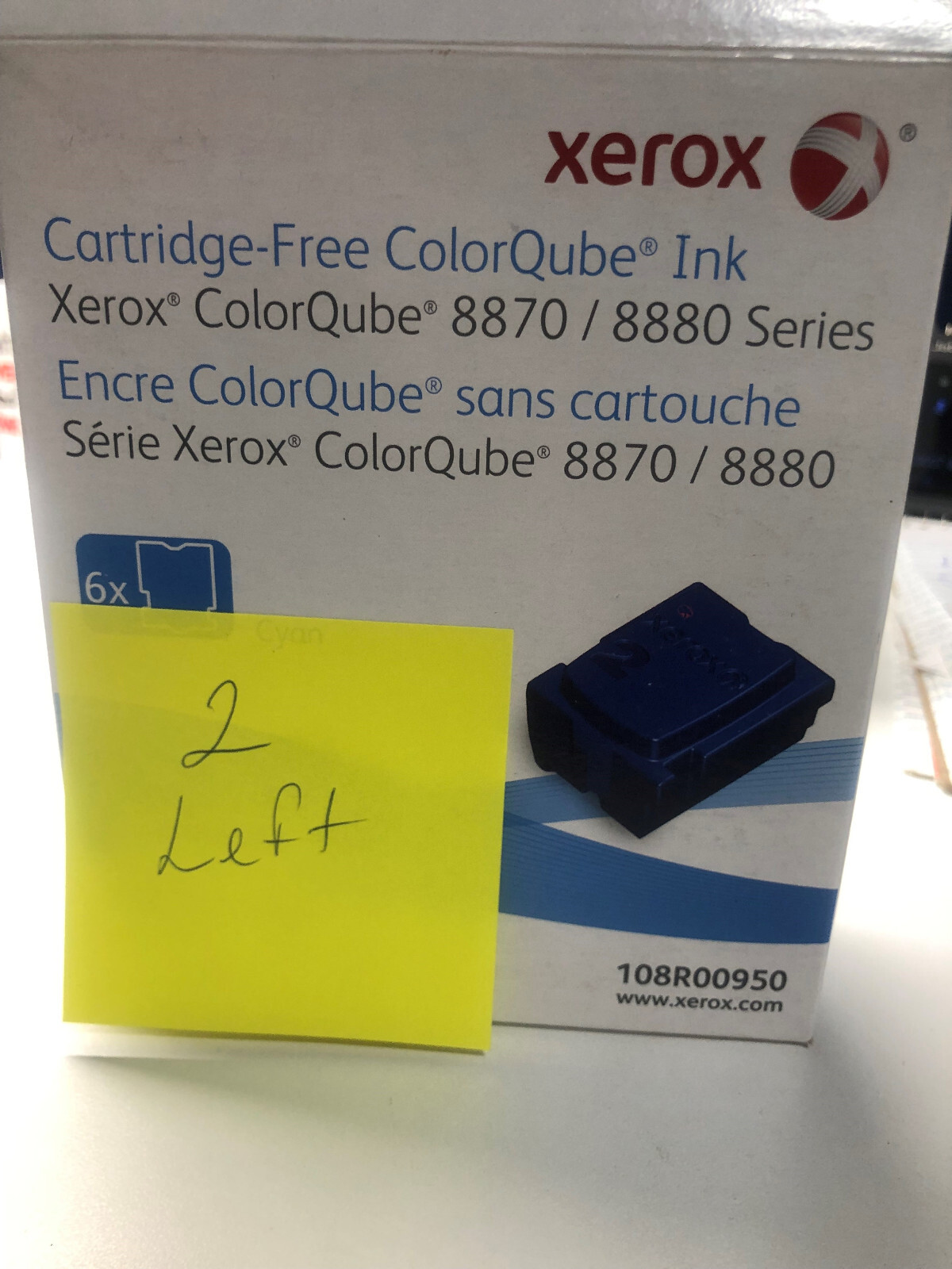 Xerox ColorQube 8870 (108R00950) Cyan Ink Cartridge**2 catridges ...