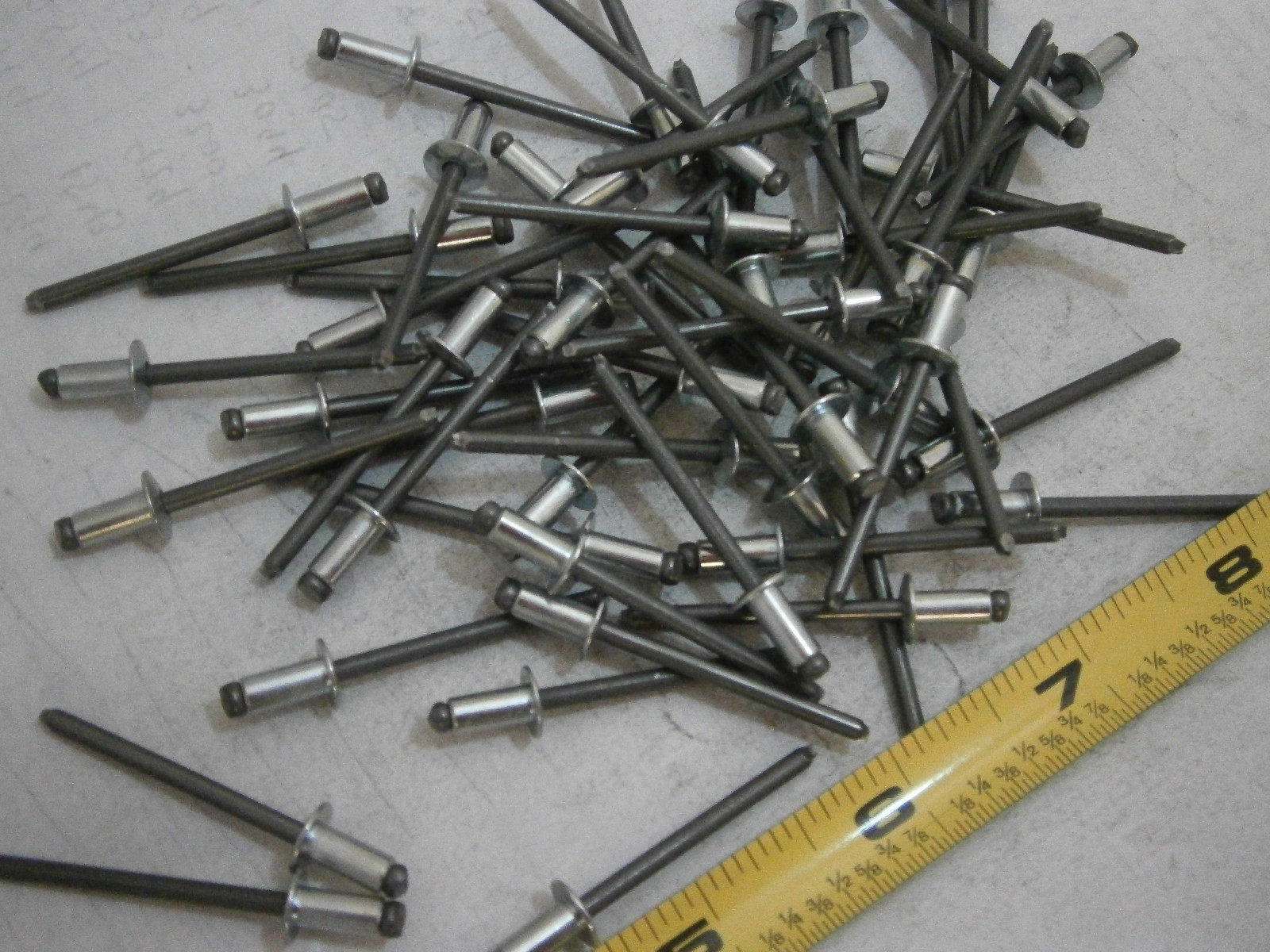 POP Rivet SD53BS Dome Head Rivets 5/32" OD x 425" Long Steel Lot of 90 ...