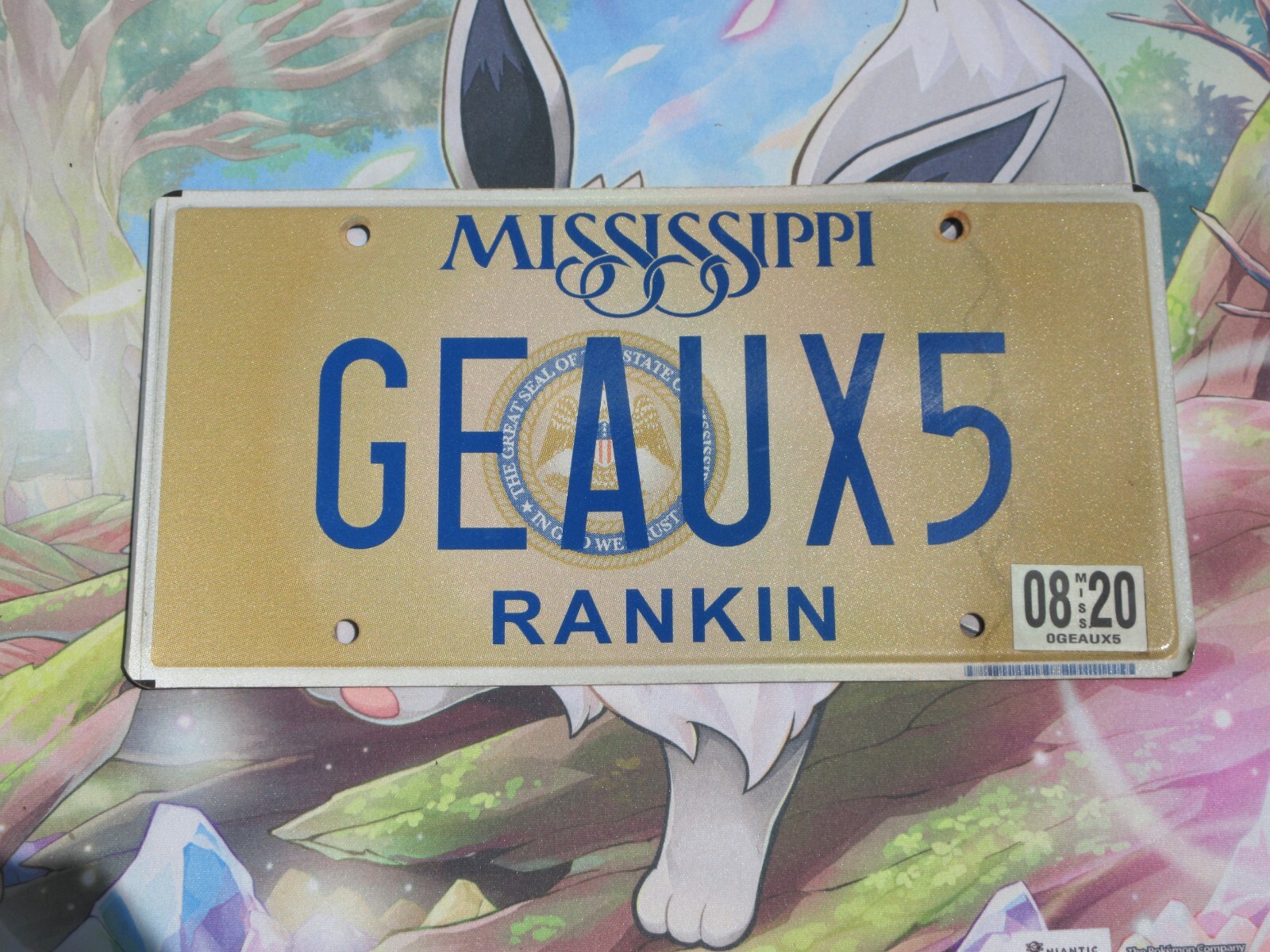Mississippi Vanity License Plate Geaux 5 Tigers Louisiana State ...