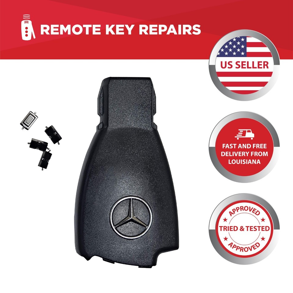 Mercedes-Benz G Wagon Key Fob Case Shell Replacement | 4-Button Remote ...