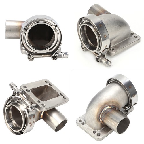 Car Auto 2.5inches V Band T3/T4 Turbo Elbow Adapter Flange Cast Tube 90 ...