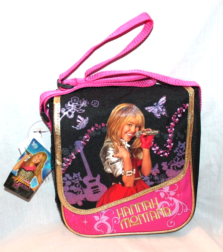 NEW WITH TAG DISNEY MILEY CYRUS HANNAH MONTANA SOFT LUNCH BOX 8" X 10 ...